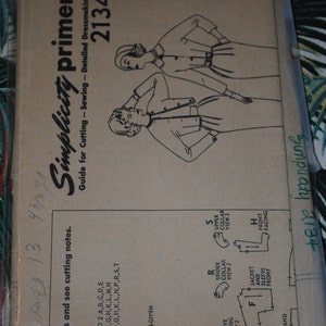 Simplicity 2134 Suit Pattern 1957 Size 13 Bust 33 - Etsy