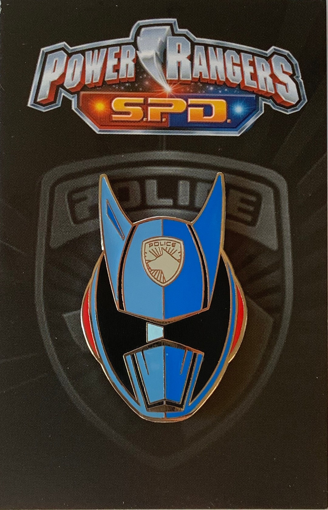 Power Rangers SPD Shadow Ranger "doggie Cruger" Helmet Pin - Etsy