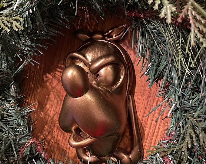 Goofy Marley Christmas Carol Door Knocker Sculpture - Etsy
