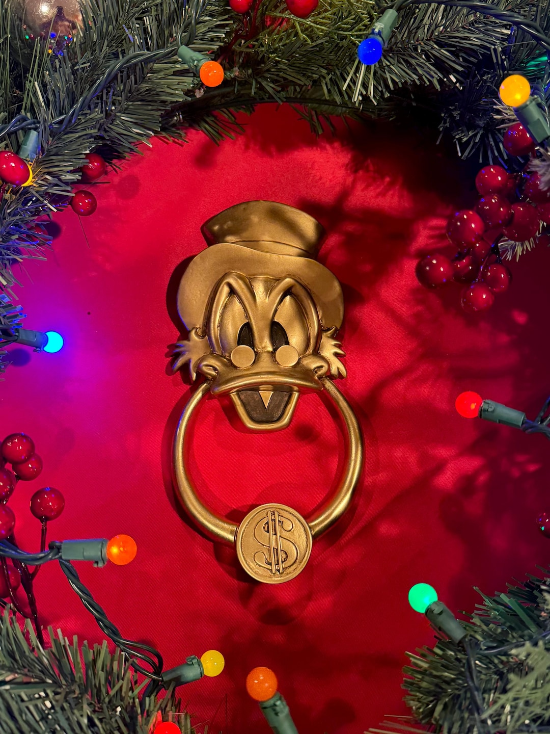 Scrooge Mcduck Door Knocker Decoration - Etsy