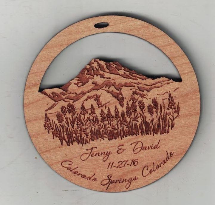 2000 Laser Engraved Cherry Wood Nativity 3" Ornament With Ribbon - Etsy