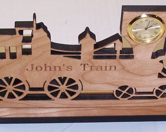 Laser Cut Train Clock - Etsy