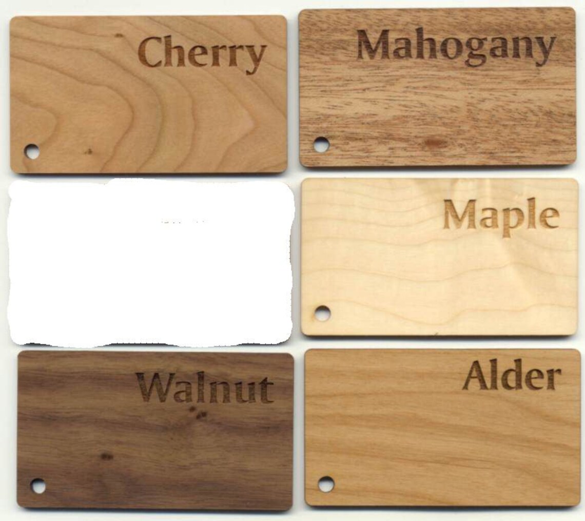 Laser Engraved Wood Custom Nametags - Etsy