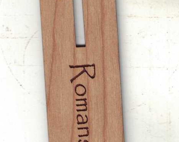 10 assorted wood Bookmarks with names engraved and ribbons | Etsy