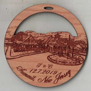 100 2.75 " Laser Engraved Cherry Wood Custom Memorial or Wedding Favor ...