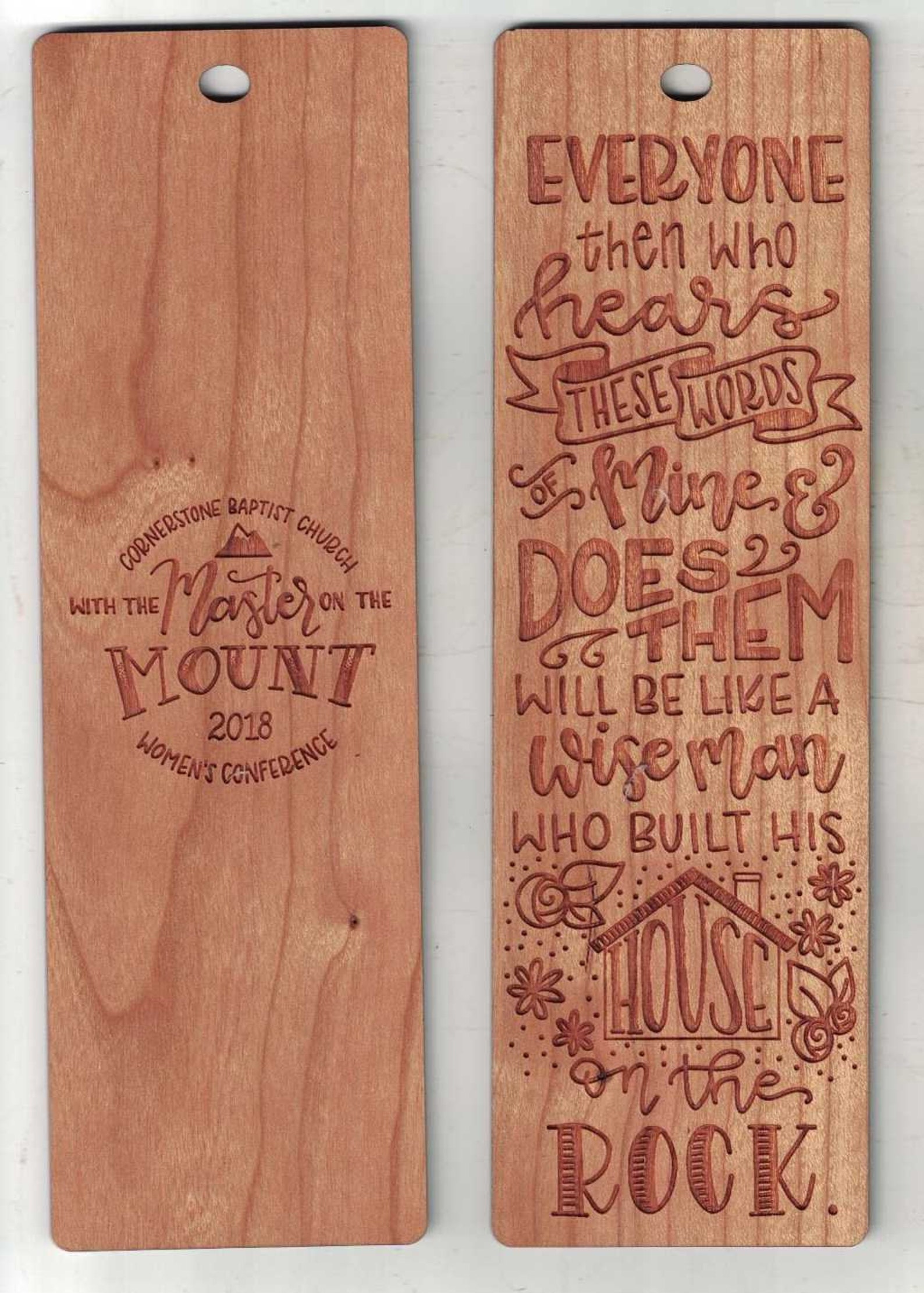 Laser Engraved Wood Custom Bookmarks Quantity of 50 - Etsy