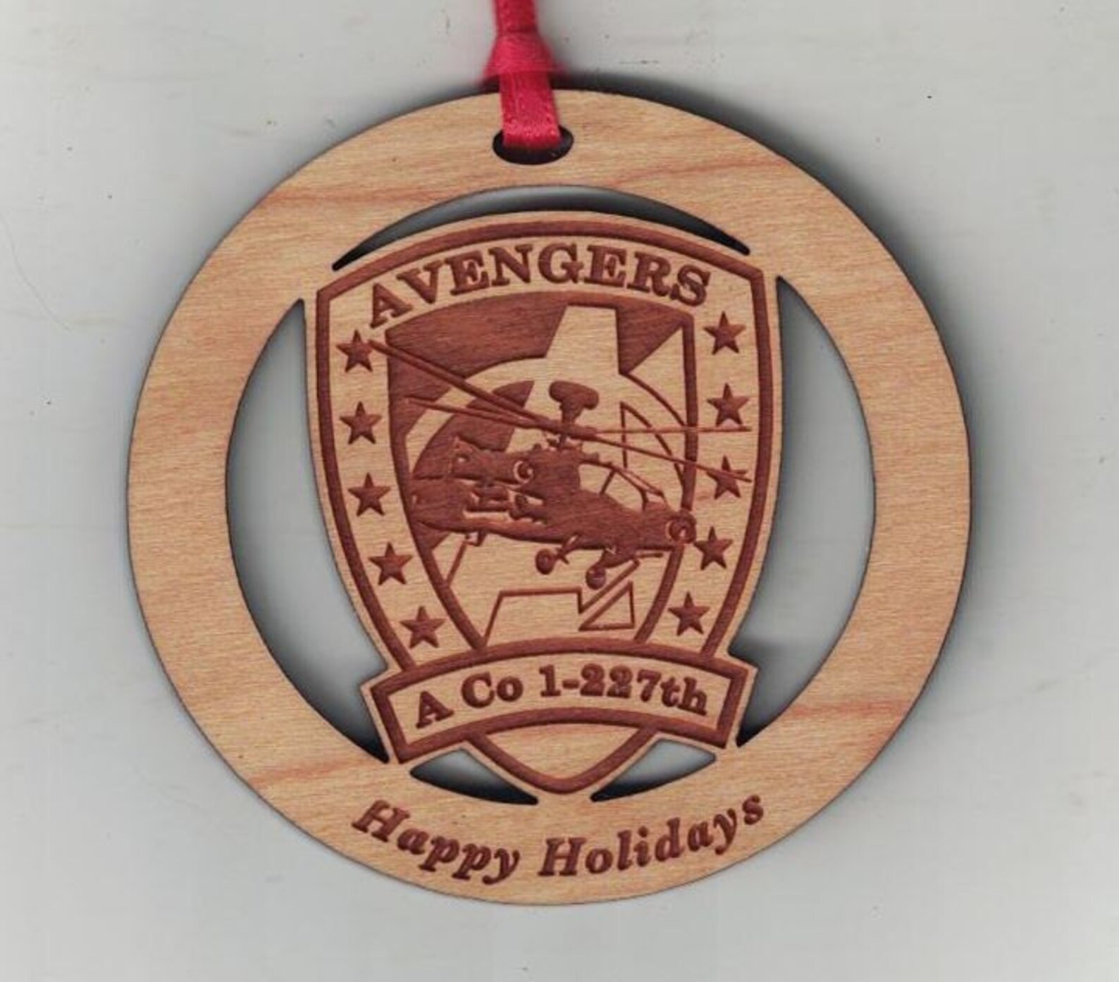 20 Laser Engraved Cherry Wood Custom Christmas Ornament New - Etsy