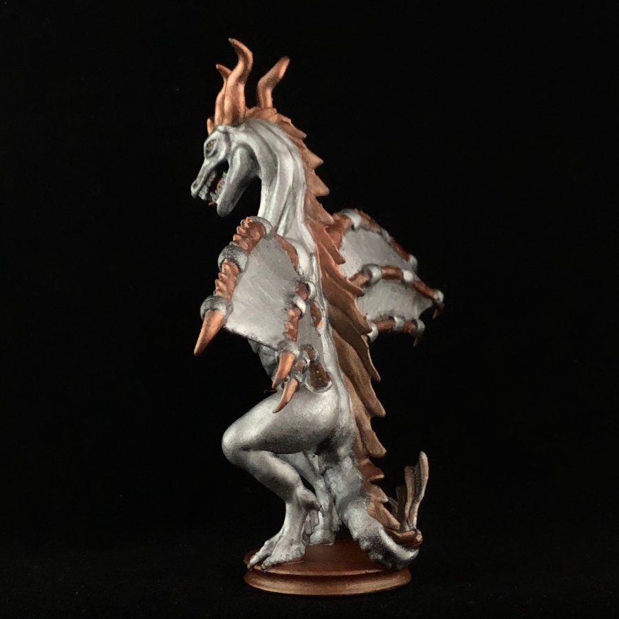 Dragon Figurine Tiny Art Sea Dragon: Attitude Paint Your - Etsy
