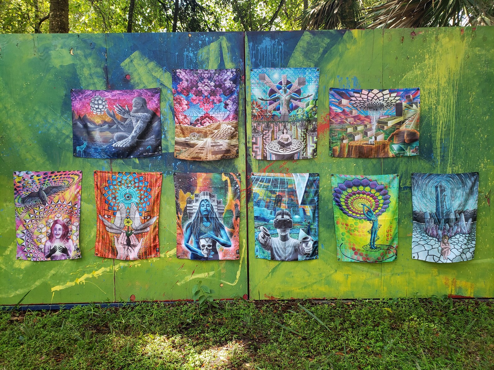 Mini-tapestry Flame in the Void - Etsy