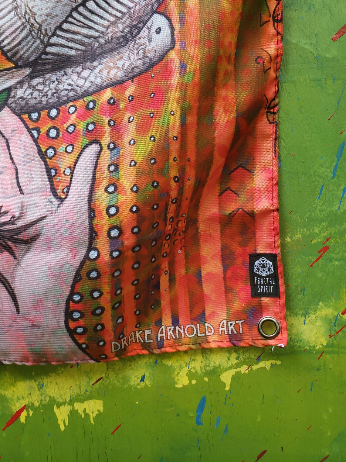 Mini-tapestry Flame in the Void - Etsy