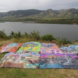 Tapestry Flame in the Void augmented Reality Reactive - Etsy