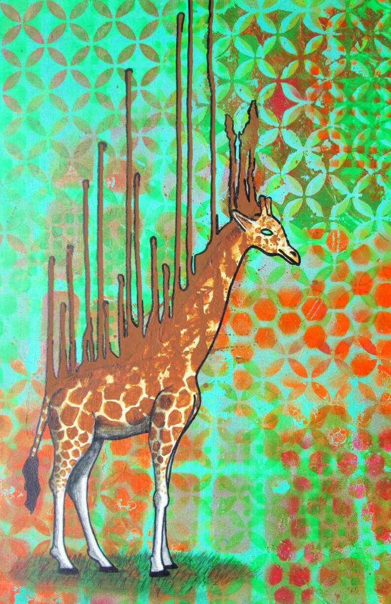 Dripping Giraffe - Etsy
