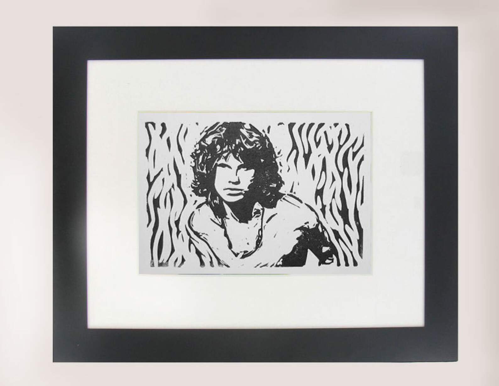 Jim Morrison Hand-pulled Relief Print Linocut the Doors - Etsy