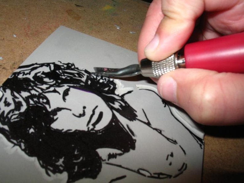 Jim Morrison Hand-pulled Relief Print Linocut the Doors | Etsy