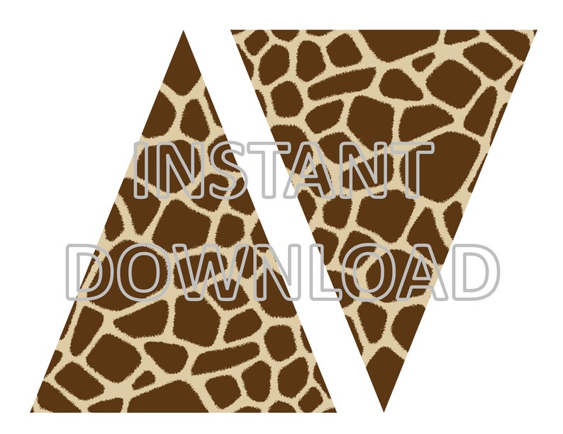 Animal Print Banner Printable Jungle DIY Custom Banner - Etsy