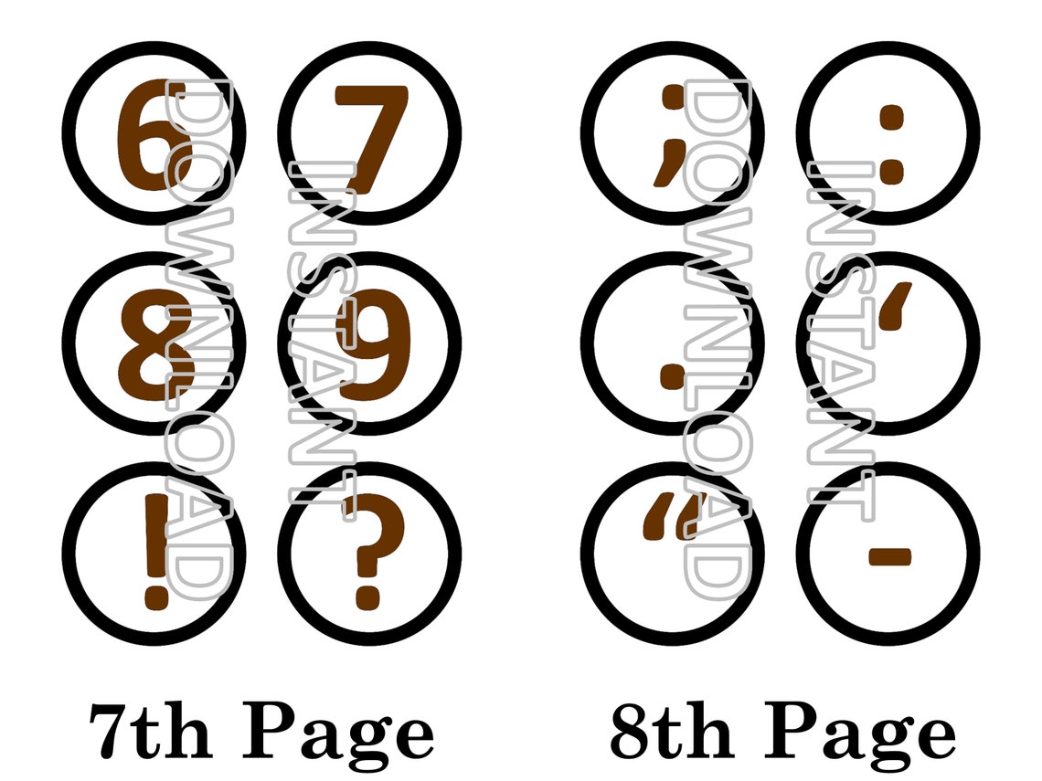 Brown Alphabet Banner Letters Printable Brown Bunting - Etsy