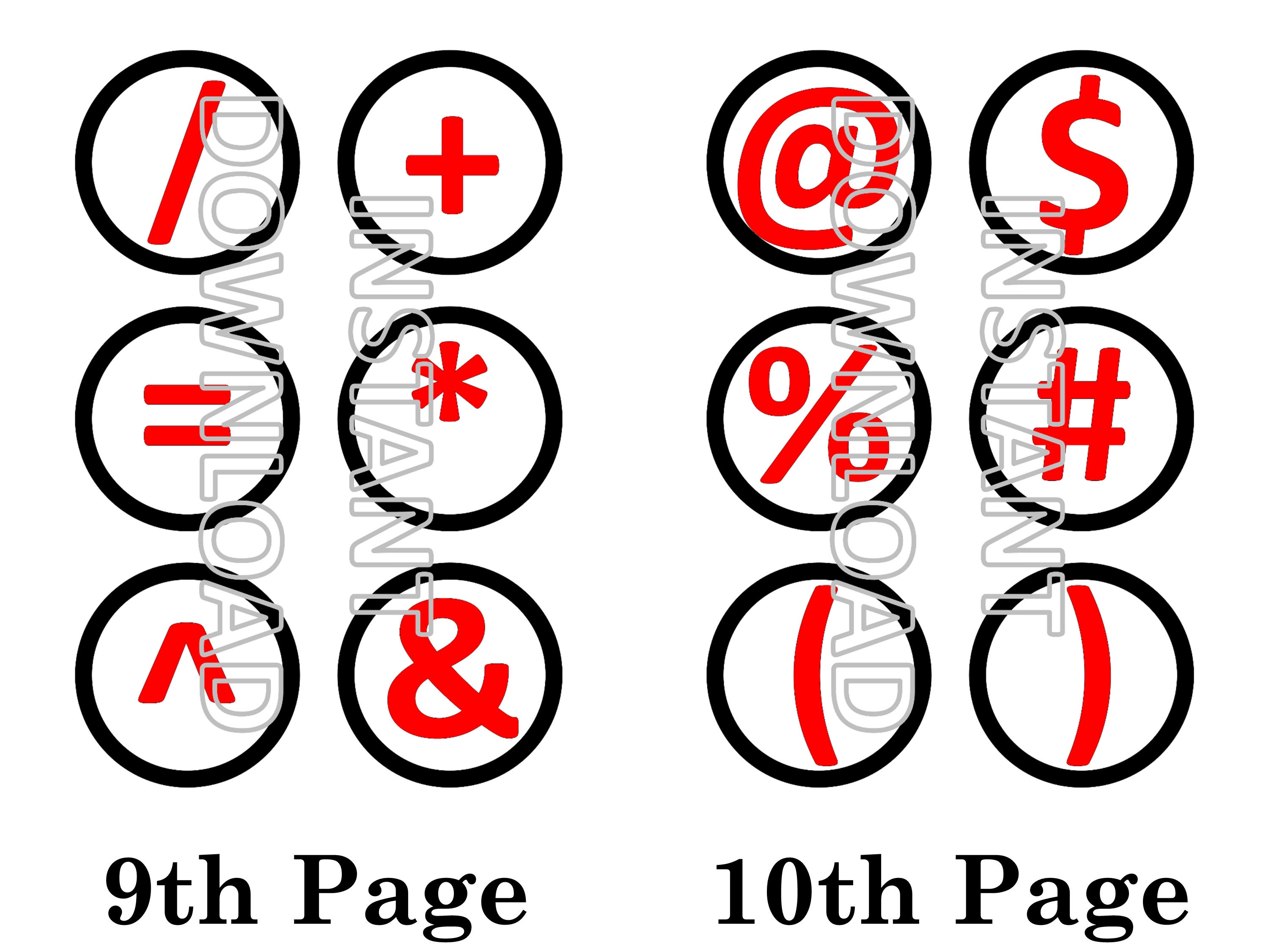 Red Alphabet Banner Letters Printable Red Bunting Letters | Etsy