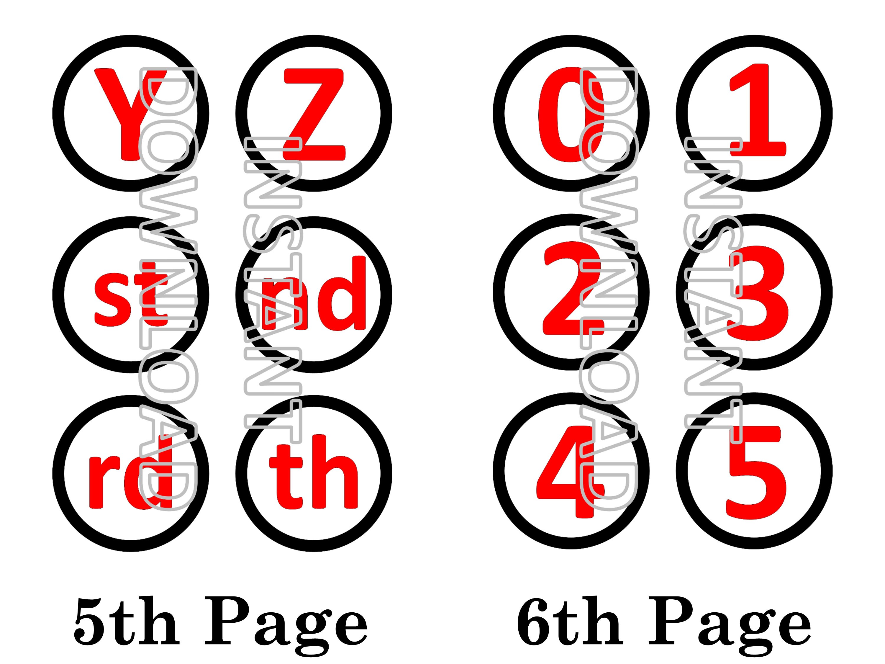 Red Alphabet Banner Letters Printable Red Bunting Letters | Etsy