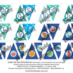 Under the Sea Party Sign, Under the Sea Party Decorations, 8X10 ...