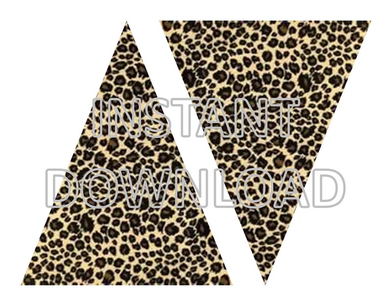 Animal Print Banner Printable Jungle DIY Custom Banner | Etsy