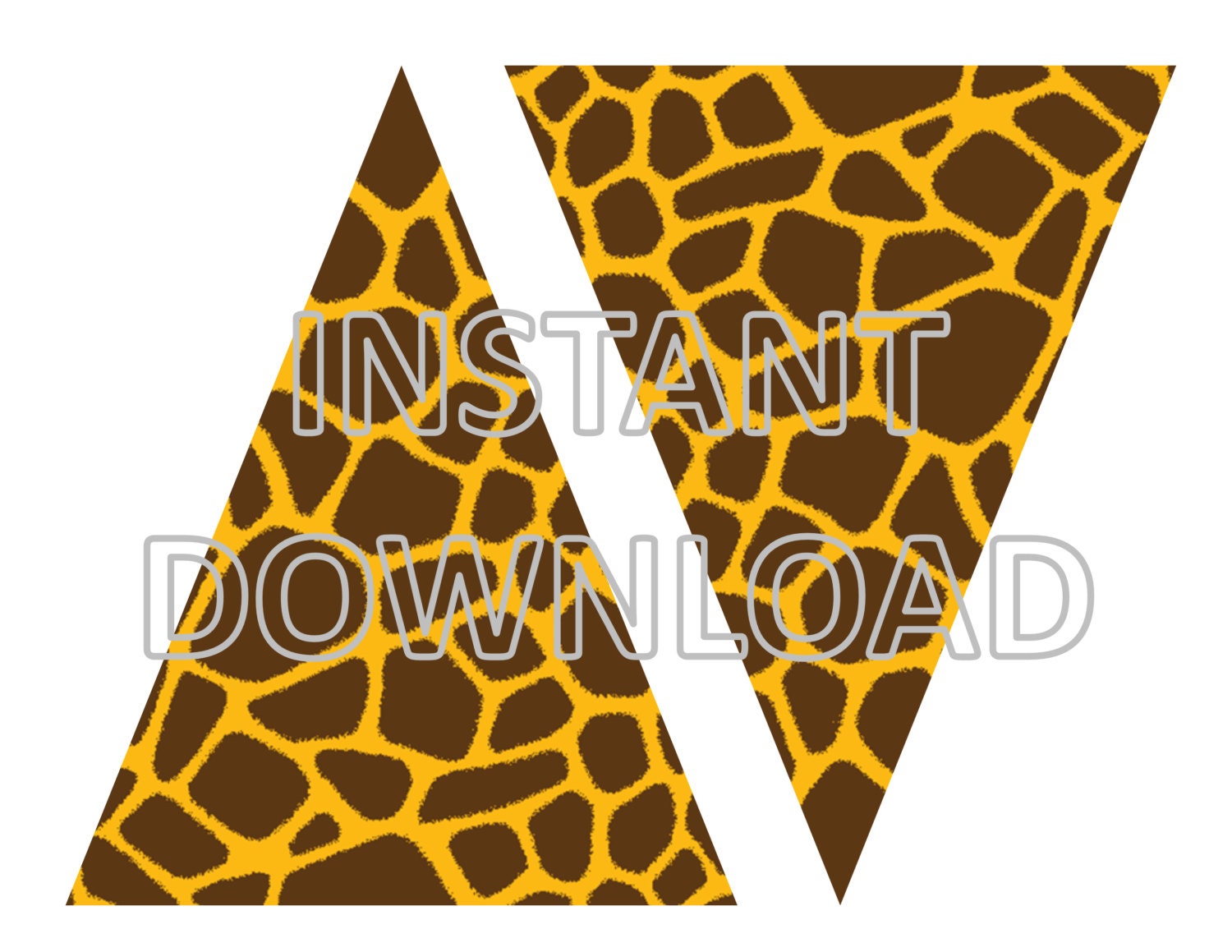 Gold Giraffe Banner Printable DIY Custom Banner Jungle - Etsy