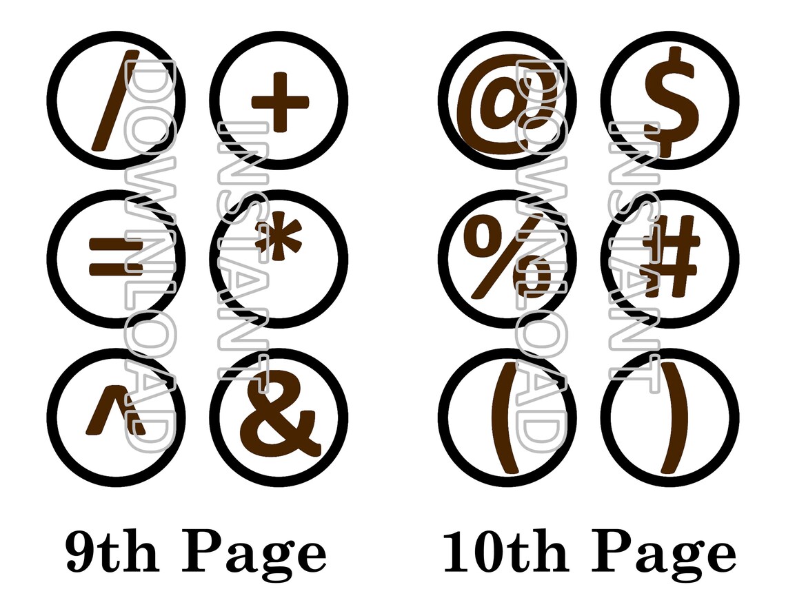 Chocolate Brown Alphabet Banner Letters Printable Brown - Etsy