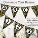 Camo Camouflage Banner Printable, DIY Custom Banner, Hunting Bunting ...