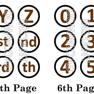 Brown Alphabet Banner Letters Printable, Brown Bunting Letters, DIY ...