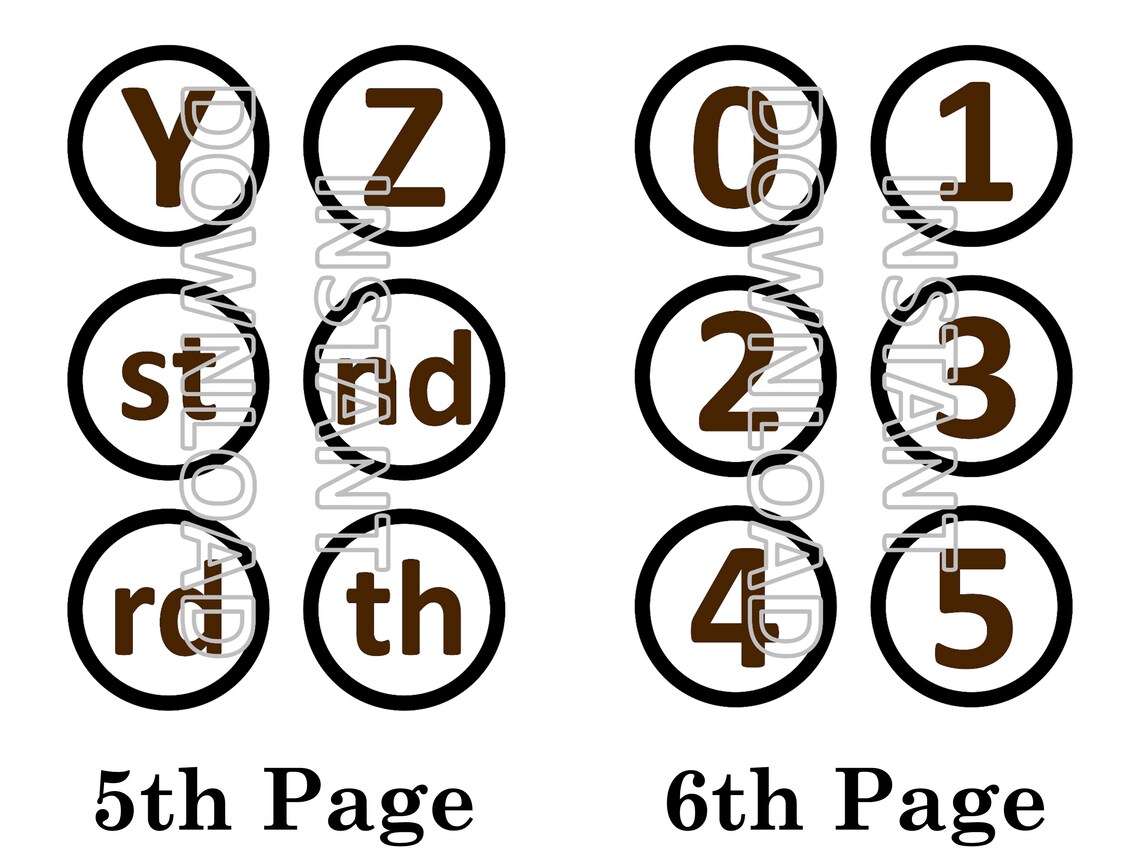 Chocolate Brown Alphabet Banner Letters Printable Brown - Etsy