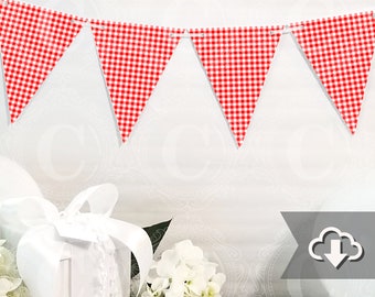 Gingham Party Decor - Etsy