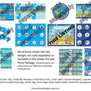 Under the Sea Party Sign, Under the Sea Party Decorations, 8X10 ...