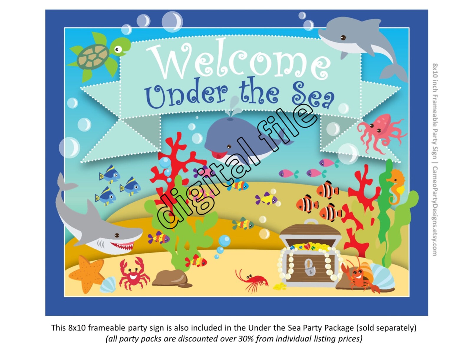 Under the Sea Party Sign Under the Sea Party Decorations | Etsy