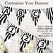 Zebra Print Banner Printable, DIY Custom Banner, Black, White, Animal ...