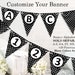Black Star Banner Printable DIY Custom Banner Black Bunting - Etsy