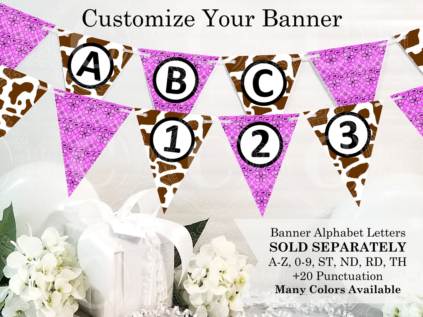 Girls Country Banner Printable Girls Farm Party Decor Brown | Etsy