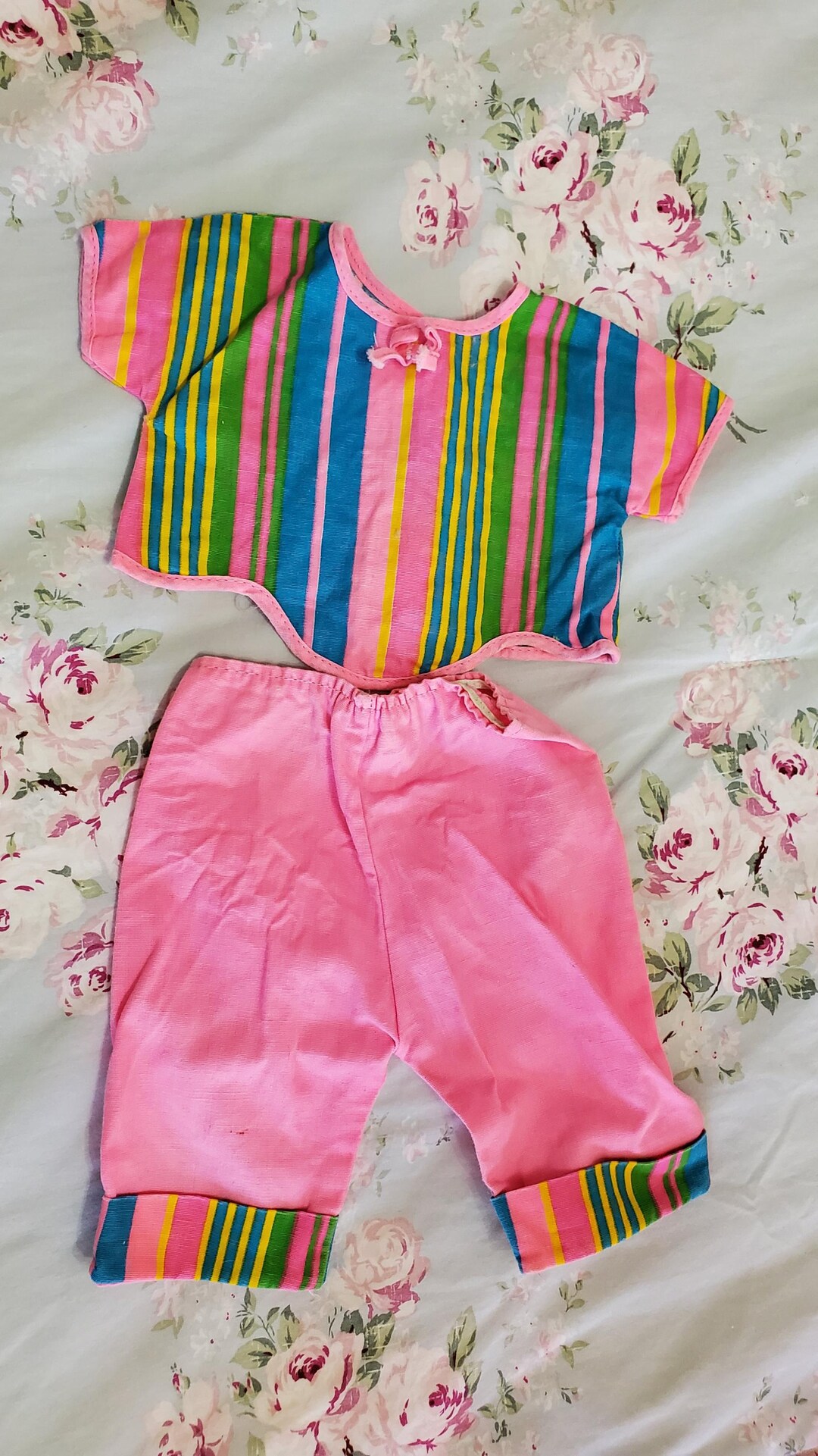 Giggles Doll Clothes Vintage Doll Outfit Pink Rainbow Set - Etsy