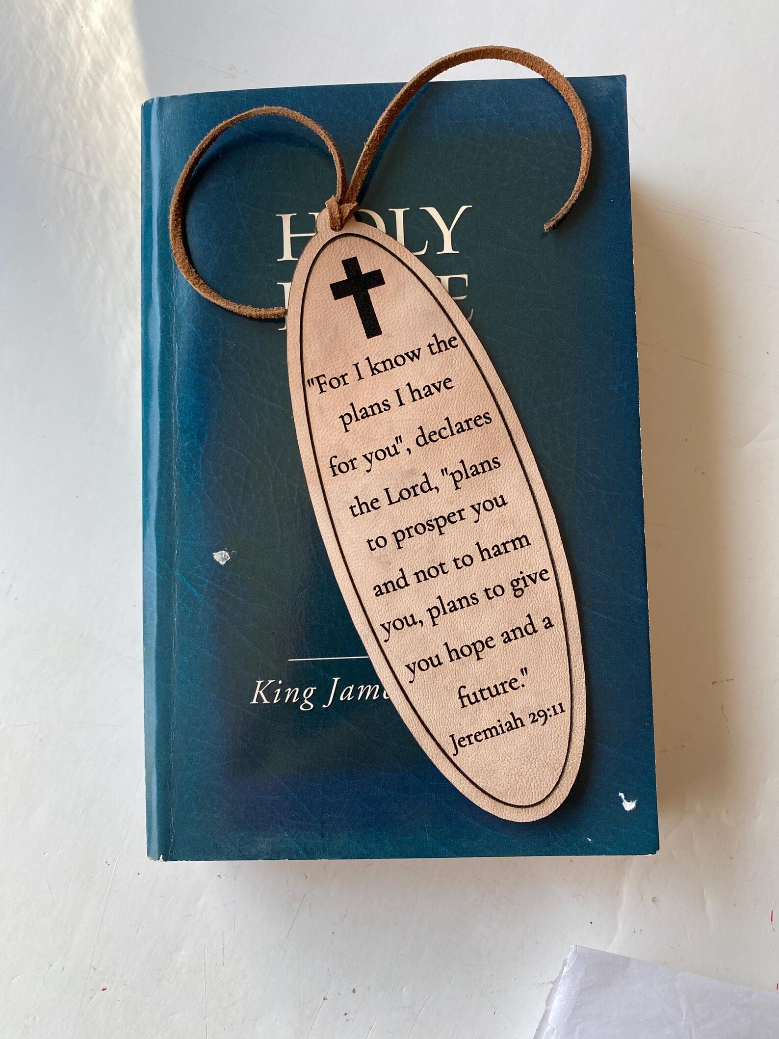 Personalized, Bookmark, Leather, Religious, Bible Verse, Personal ...