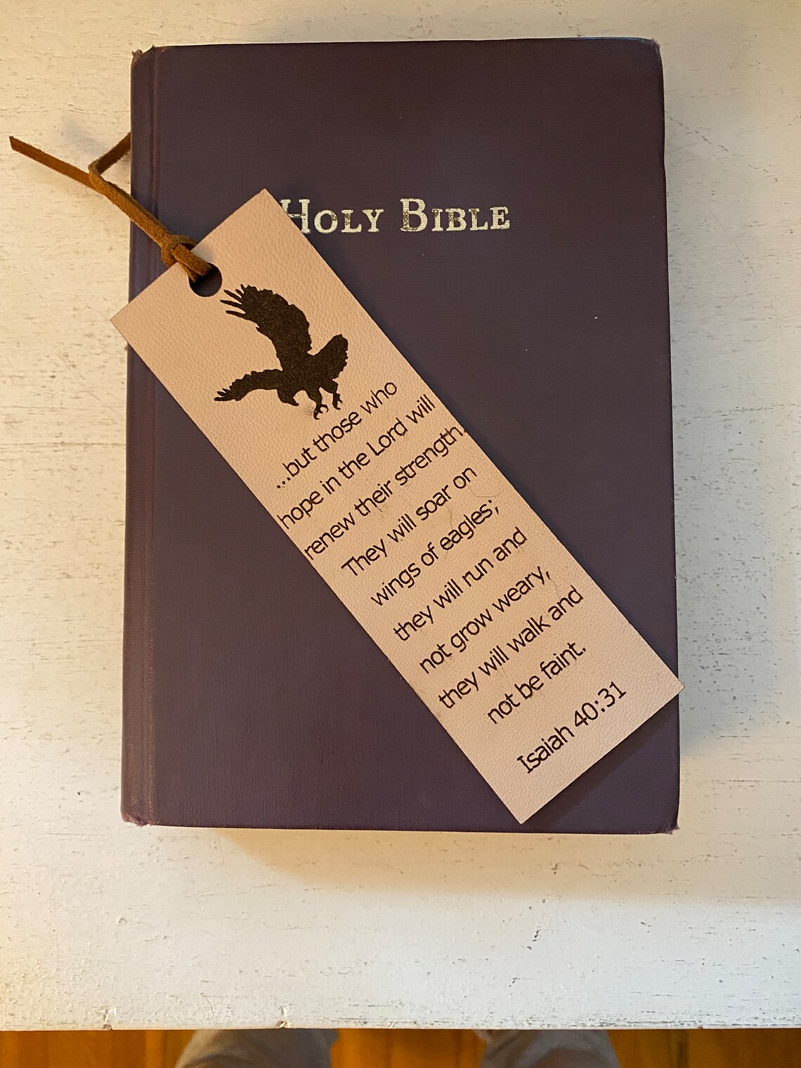Personalized, Bookmark, Leather, Religious, Bible Verse, Personal ...