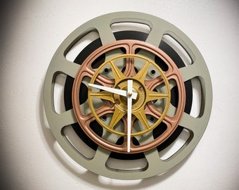 Film Reel Wall Clock | Etsy