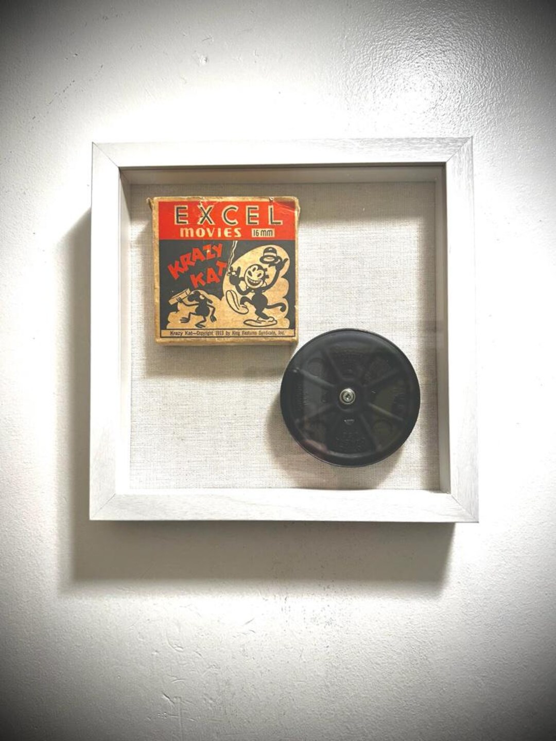 Vintage Excel Movie Krazy Kat, Home Theater Decor, Media Room Wall Art ...