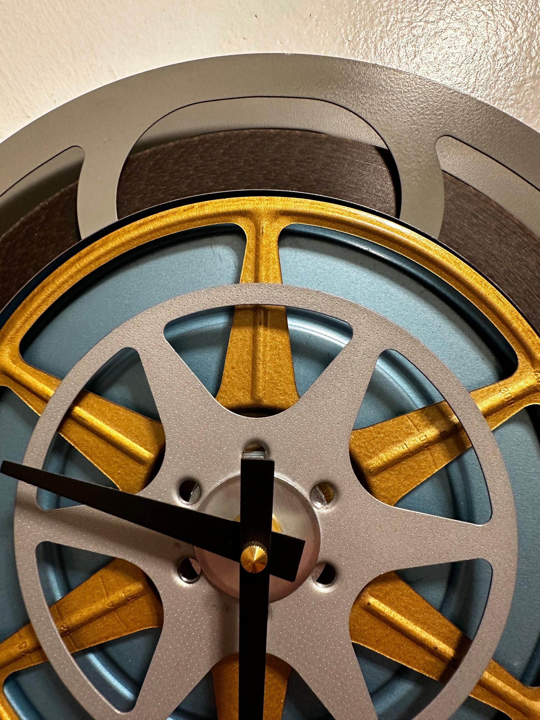 Vintage Film Reel Wall Clock, Home Theater Decor - Etsy