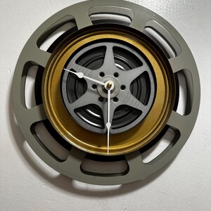 Film Reel Wall Clock, Movie Director Gift, Vintage Cinema Memorabilia ...