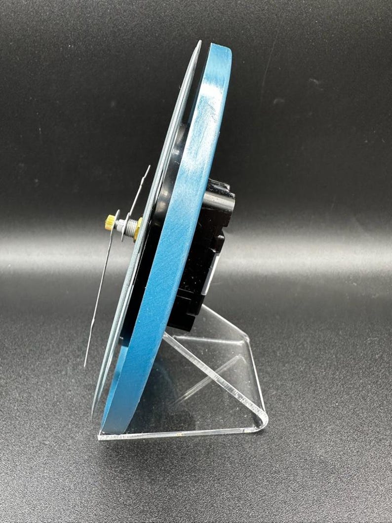 Blue Film Reel Desk Clock, Mid Century Modern Decor - Etsy