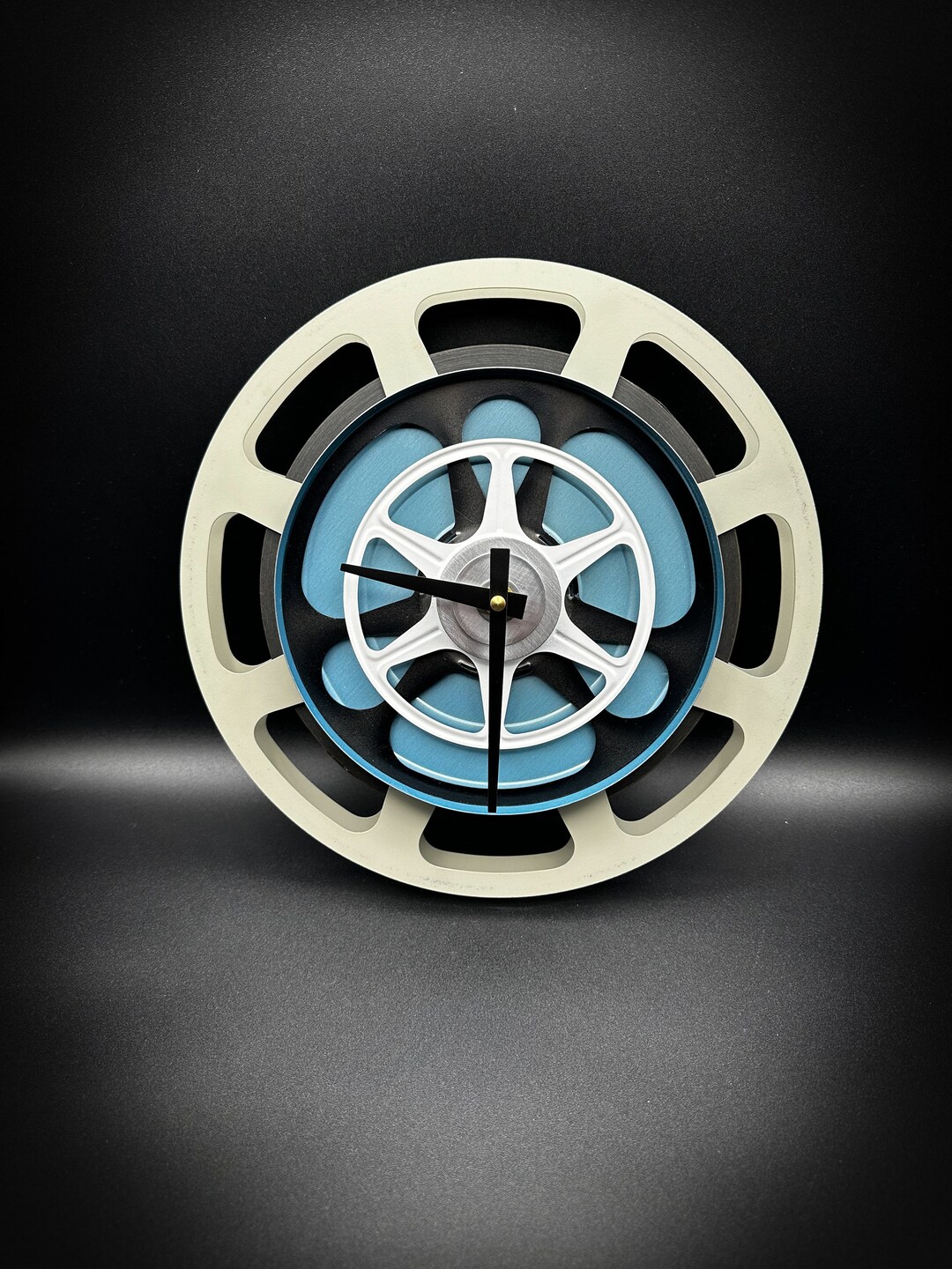 Vintage Film Reel Wall Clock, Authentic Movie Decor - Etsy