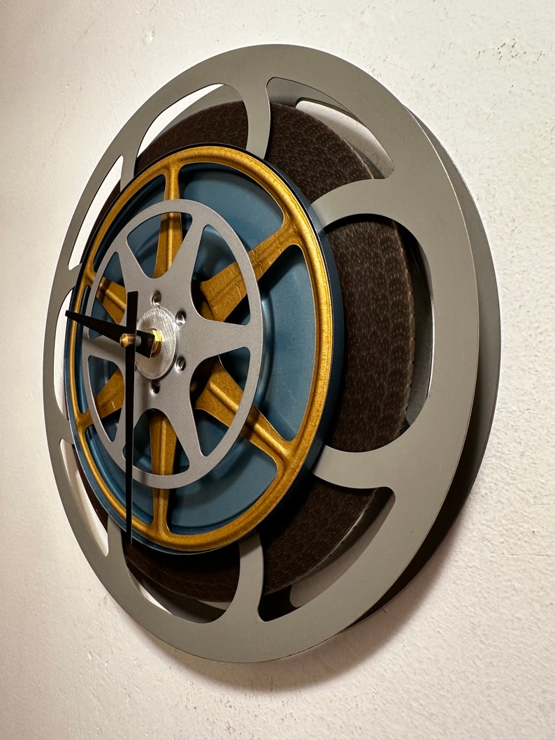 Vintage Film Reel Wall Clock, Home Theater Decor - Etsy