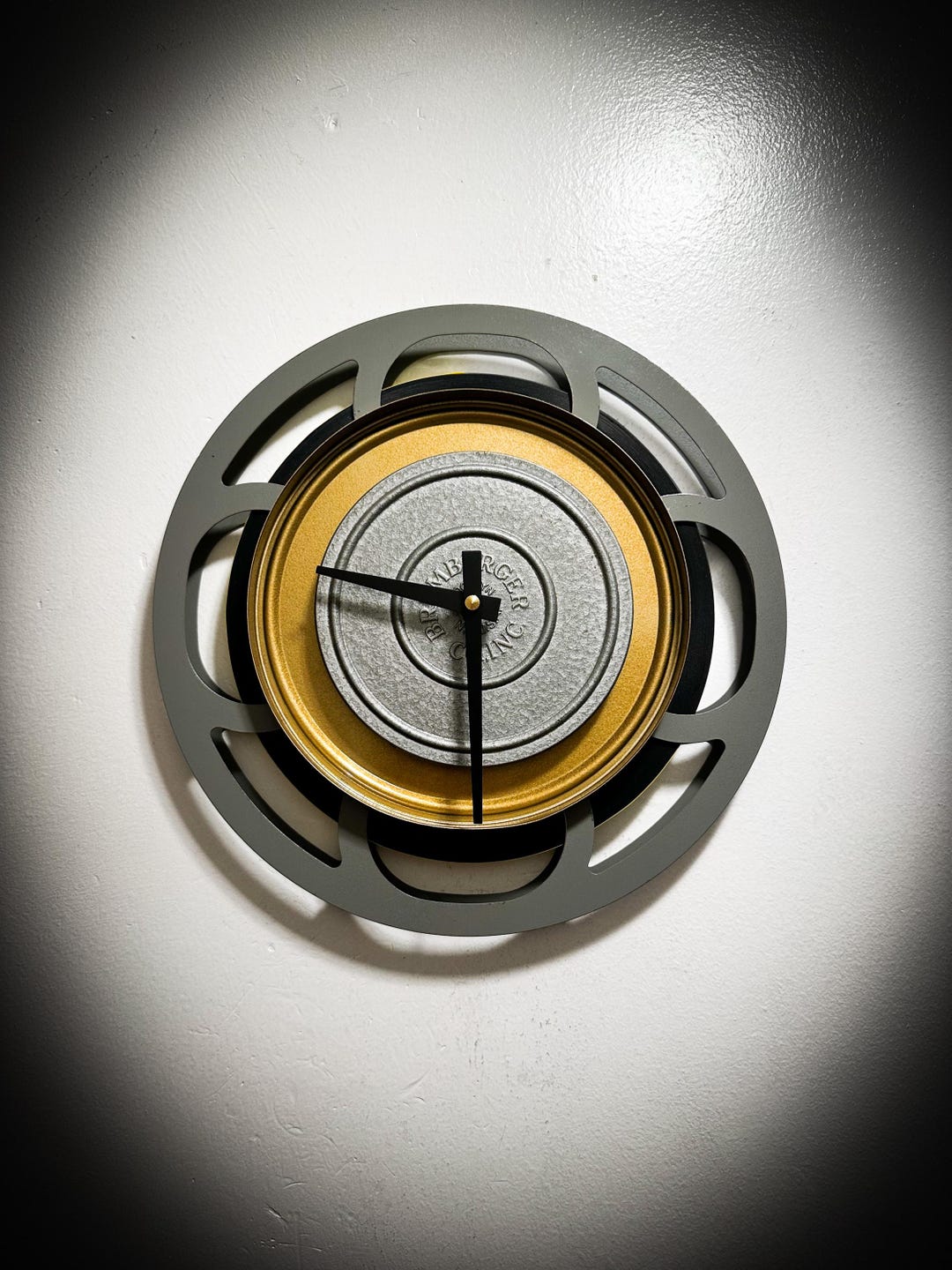 Film Reel Wall Clock, Brooklyn Gift for Movie Director, Mid Century ...