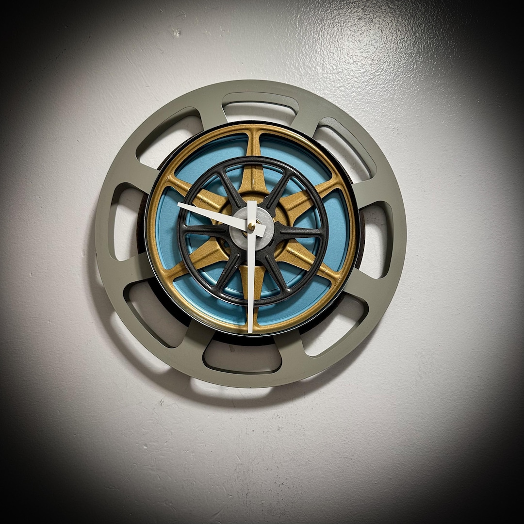 Vintage Film Reel Wall Clock, Movie Memorabilia, Gift for Director - Etsy