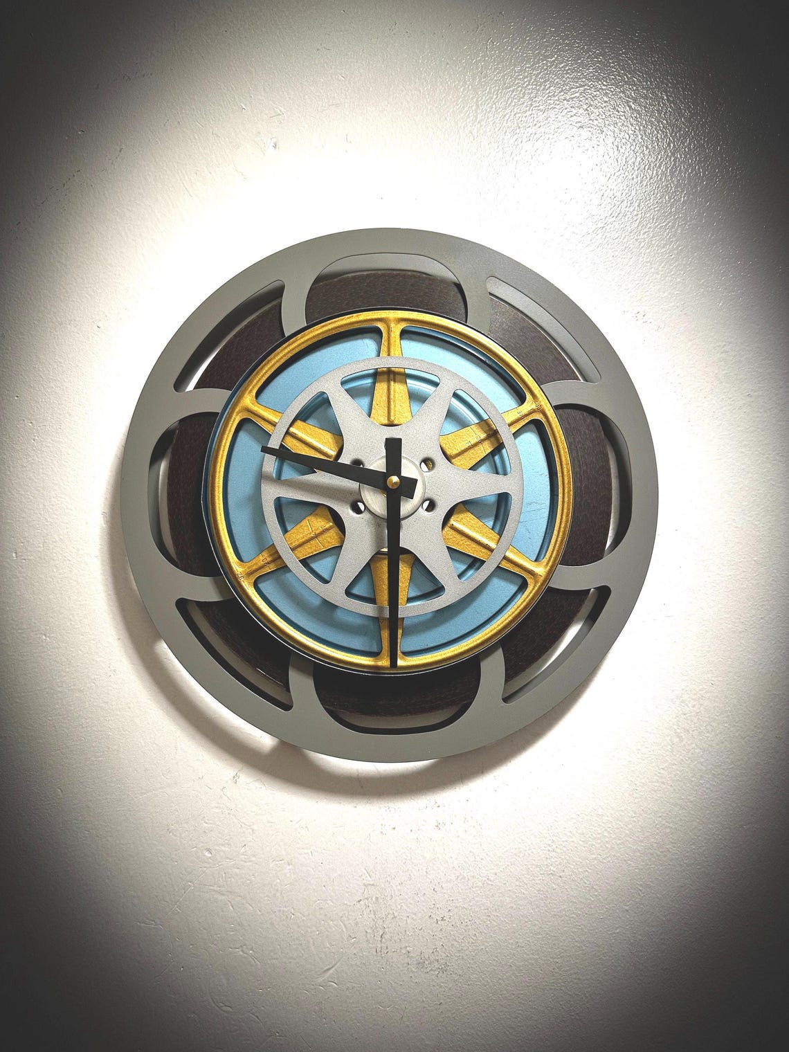 Vintage Film Reel Wall Clock, Home Theater Decor - Etsy