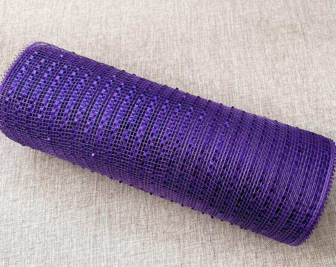 Cream Deco Mesh, 10" X 10yd Horizontal Wide Stripe Mesh. - Etsy