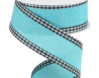 Blue Wired Ribbon | Etsy